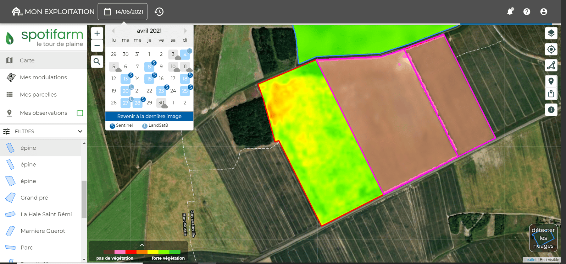 Valoriser les images satellites Landsat 8 en télédétection